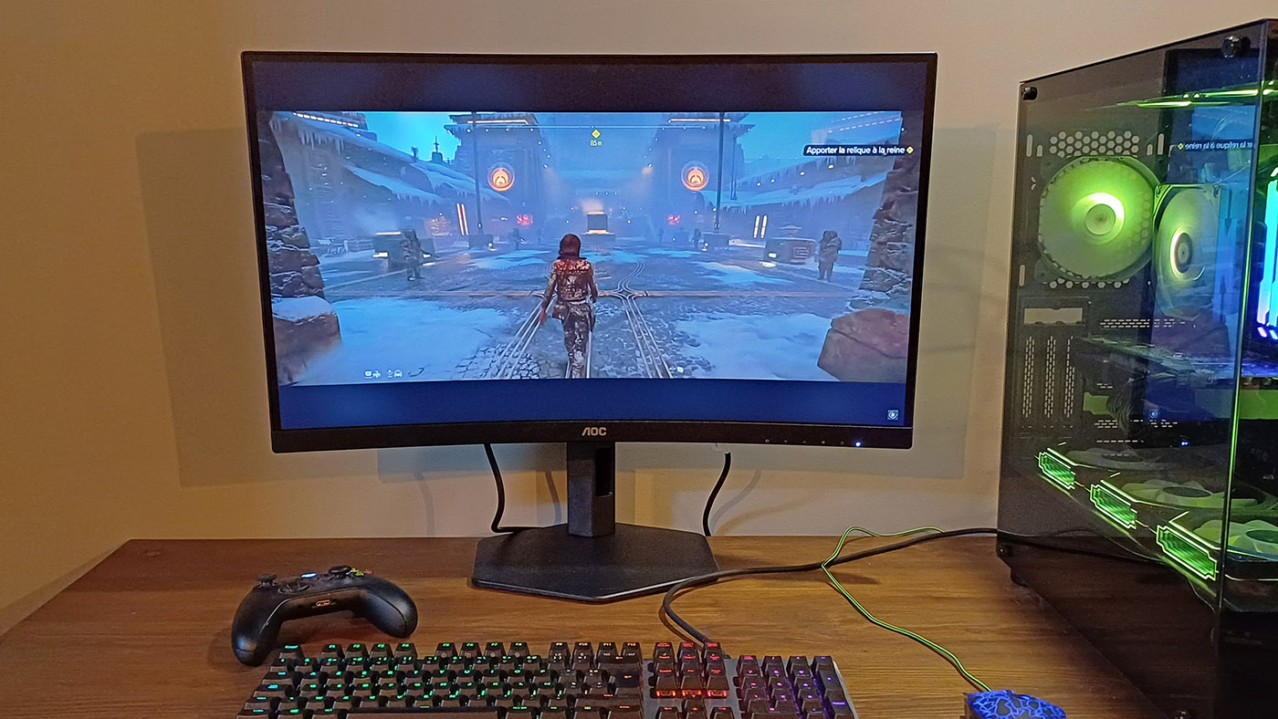 Écran incurvé AOC 27". (AOC CQ27G4X.) - Le blog geek d'un vieux geek